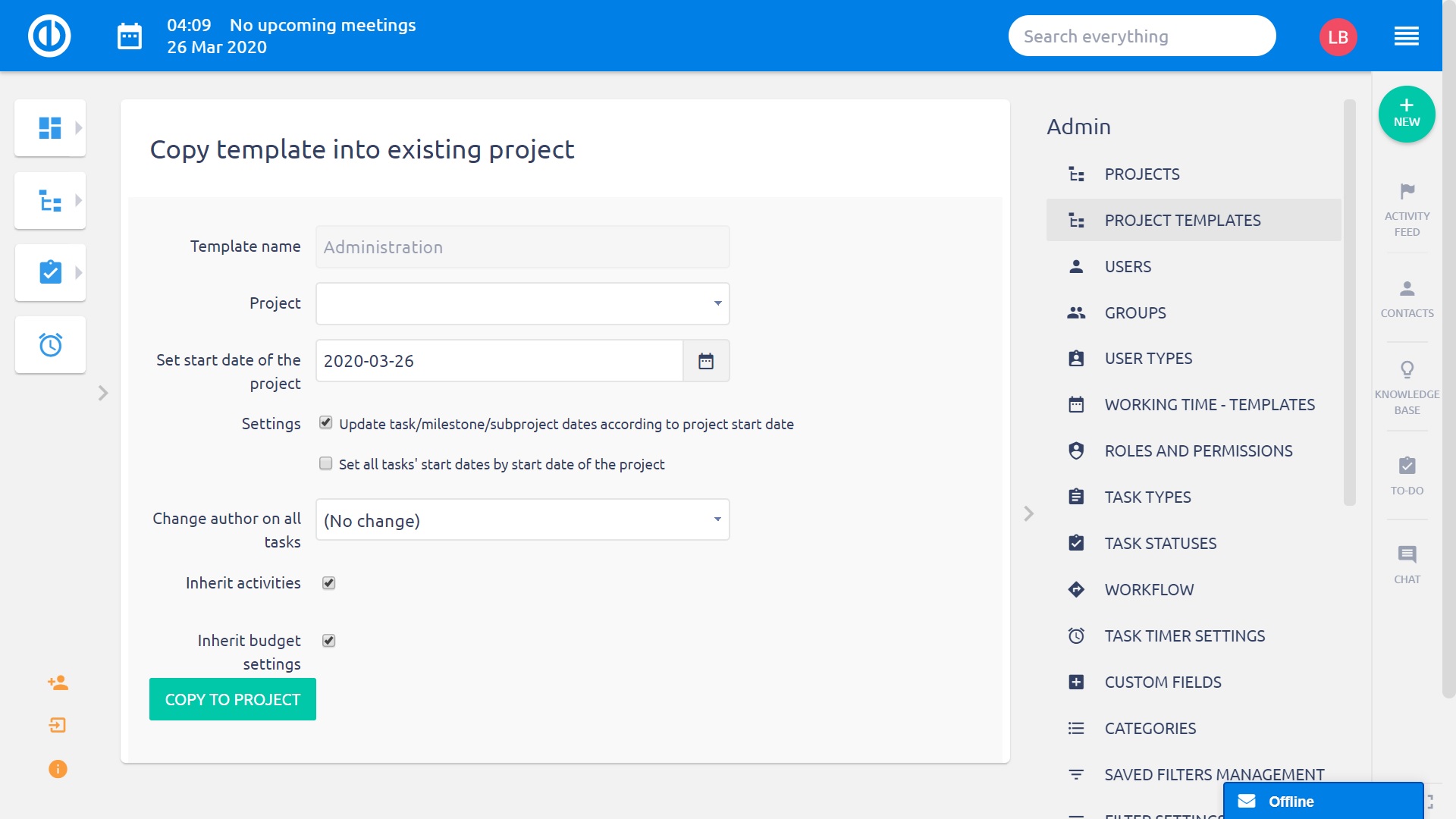 Create a new project - Easy Project Create a new project - Easy Project